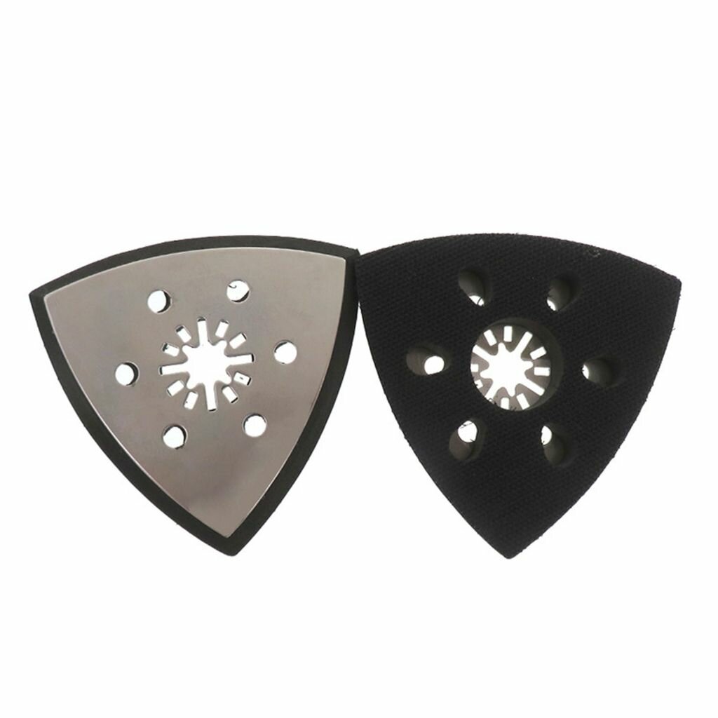 2 части липкого диска из треугольной наждачной бумаги диаметром 93 мм, треугольный диск с 6 отверстиями, шлифовальный круг из нержавеющей стали