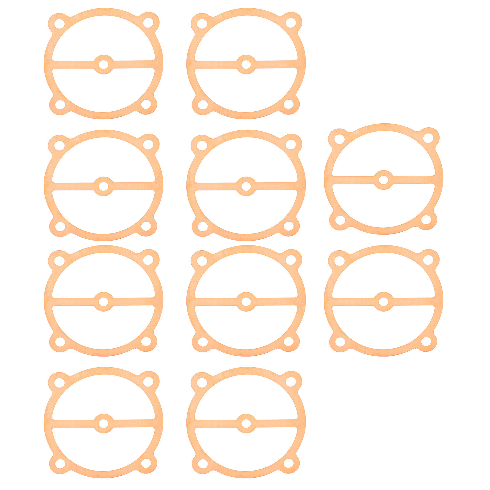 10 шт. прокладок для воздушного компрессора 65, 5-отверстийная медная прокладка, металлическая клапанная пластина 0,25 0,36, насос 2,2 3 кВт