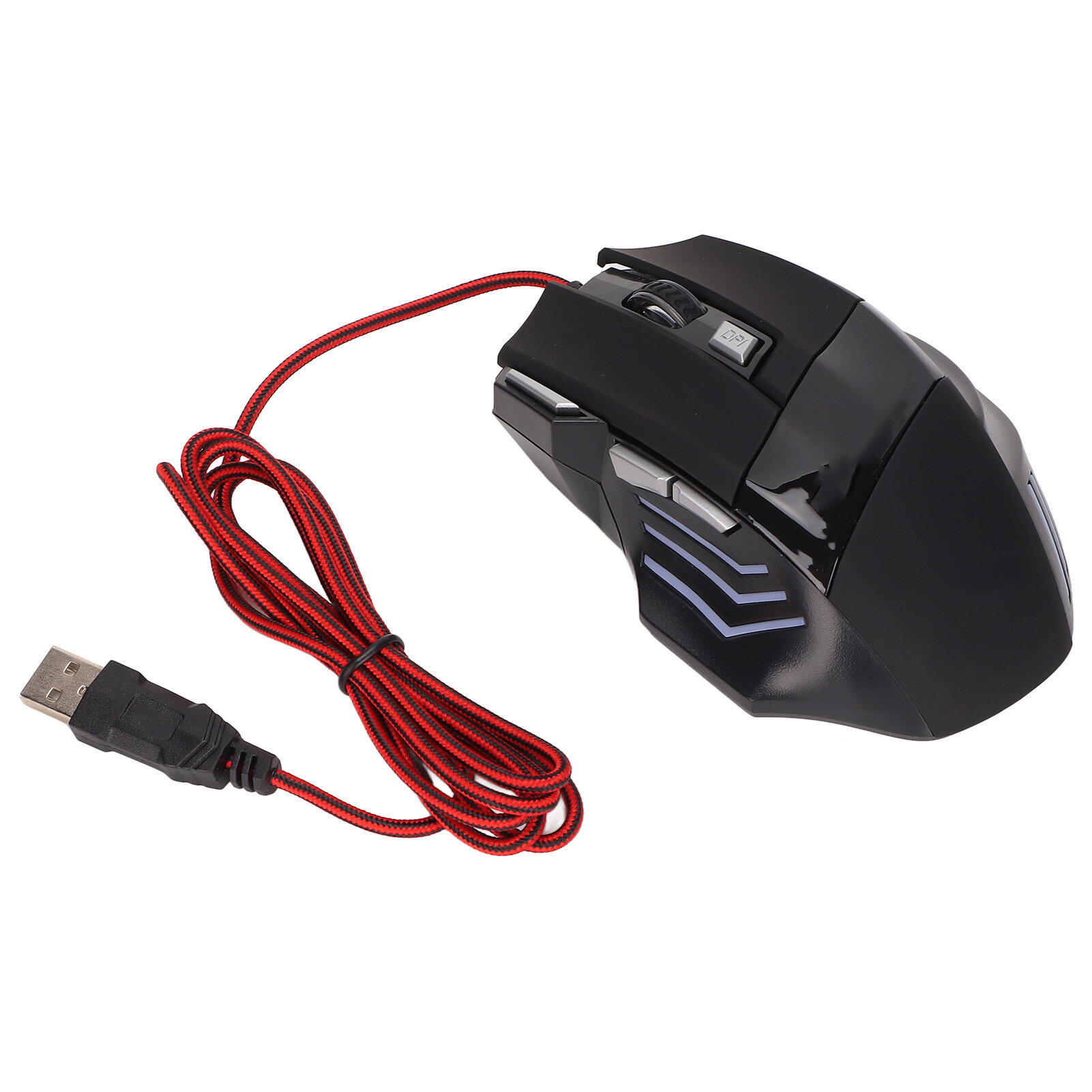 Игровая мышь с RGB-подсветкой, эргономичный дизайн, регулируемое разрешение DPI, подключение и использование без установки драйверов, точное управление, проводная механическая мышь.