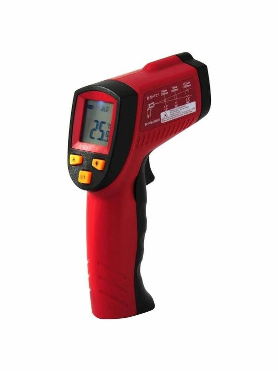 Пирометр ELITECH БТ 350 (от-50 до+380град, 9В, батарея, лазер, ЖК дисплей, 0.15кг, блистер)