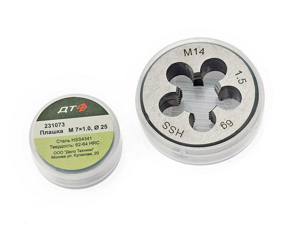 Плашка Дело Техники HSS9341 233125, метрическая резьба, M3-M12