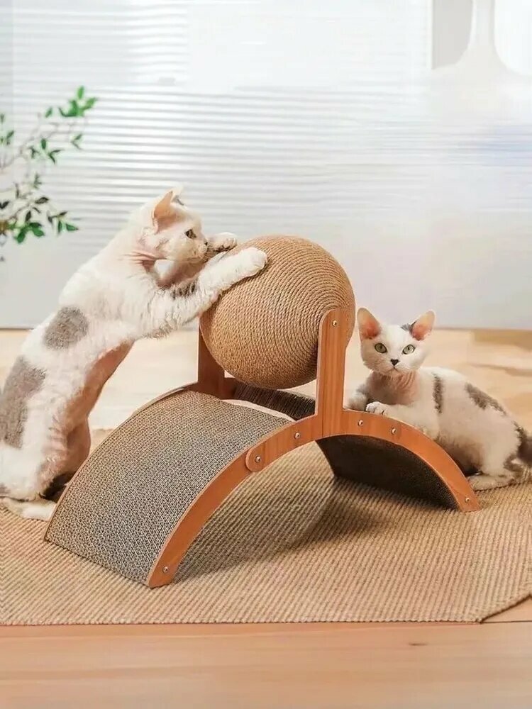 Колесо обозрения для игрушек для кошек, когтеточка для кошек