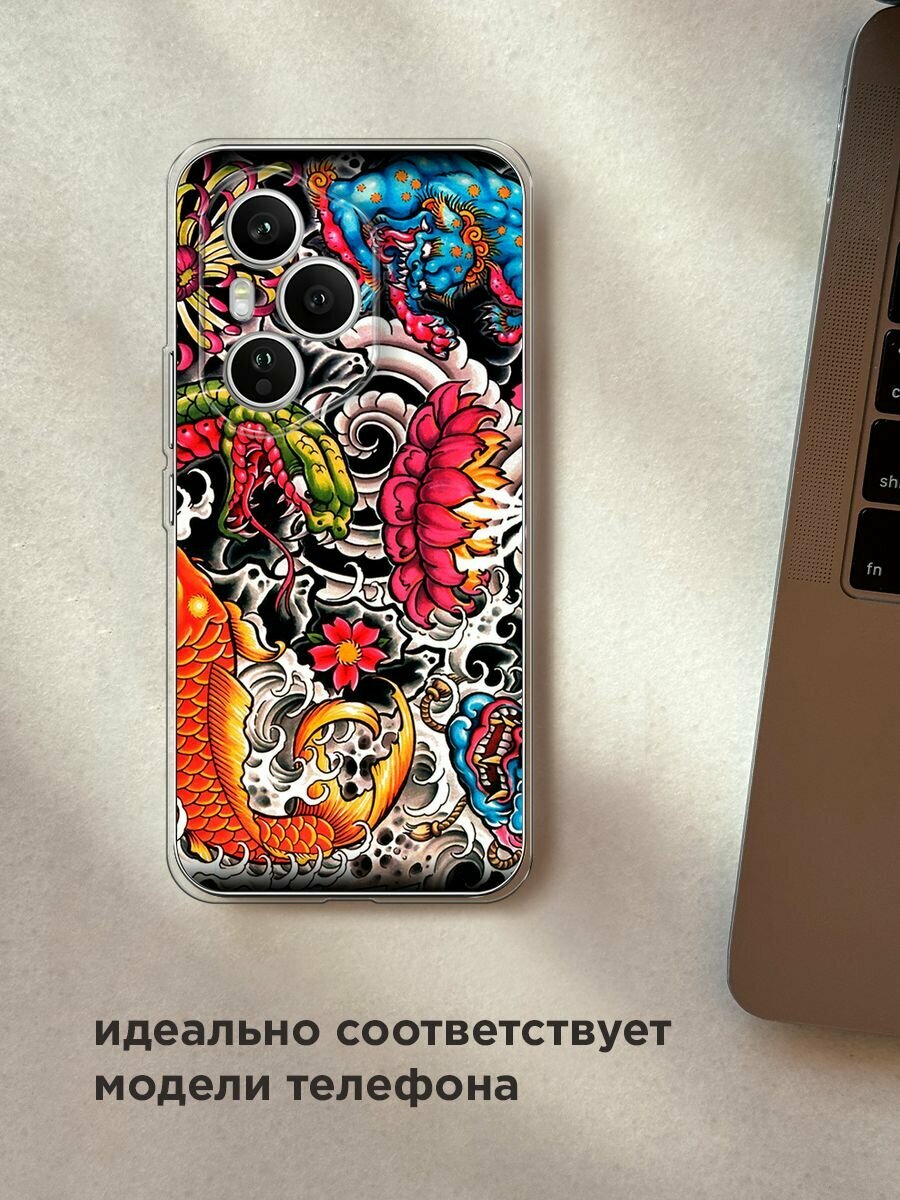 Чехол на Honor 400 Pro / Хонор 400 Про с принтом "Японское искусство" — фото 1