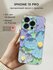 Чехол на Apple iPhone 15 Pro / Айфон 15 Про с принтом "Масляные цветы 2"
