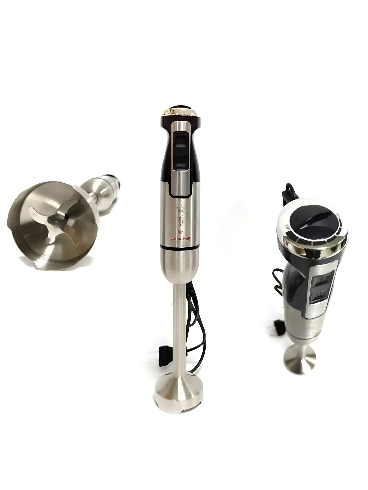 Блендер Proliss погружной PRO-3598, 1600Вт, 2 скорости, металл+пластик, 7х7х40см, 0,7кг