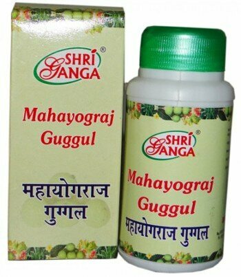 Махайогарадж Шри Ганга при подагре, артрите, артрозе для суставов Mahayograj Shri Ganga 300 шт.100 г