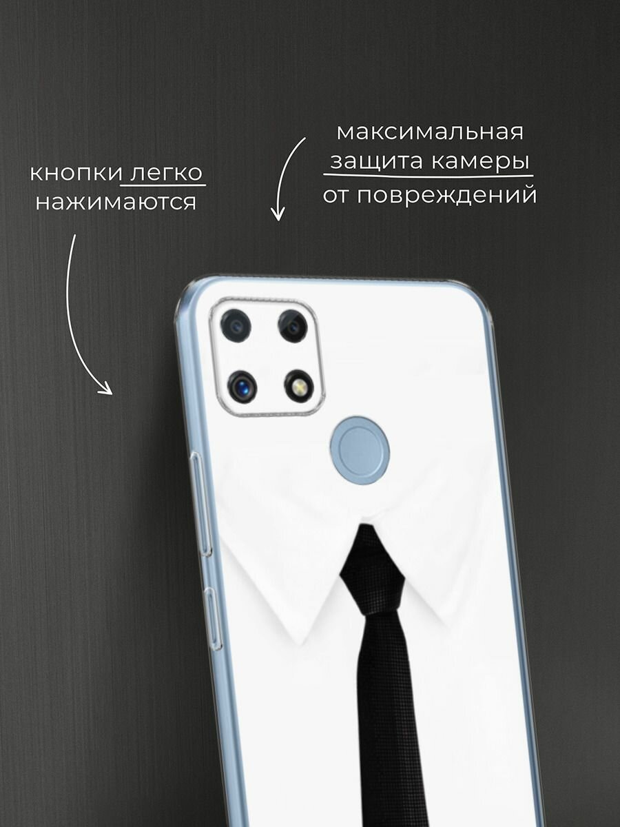Чехол на Realme C25/C25s / Реалми С25/C25s с принтом "Галстук" — фото 1