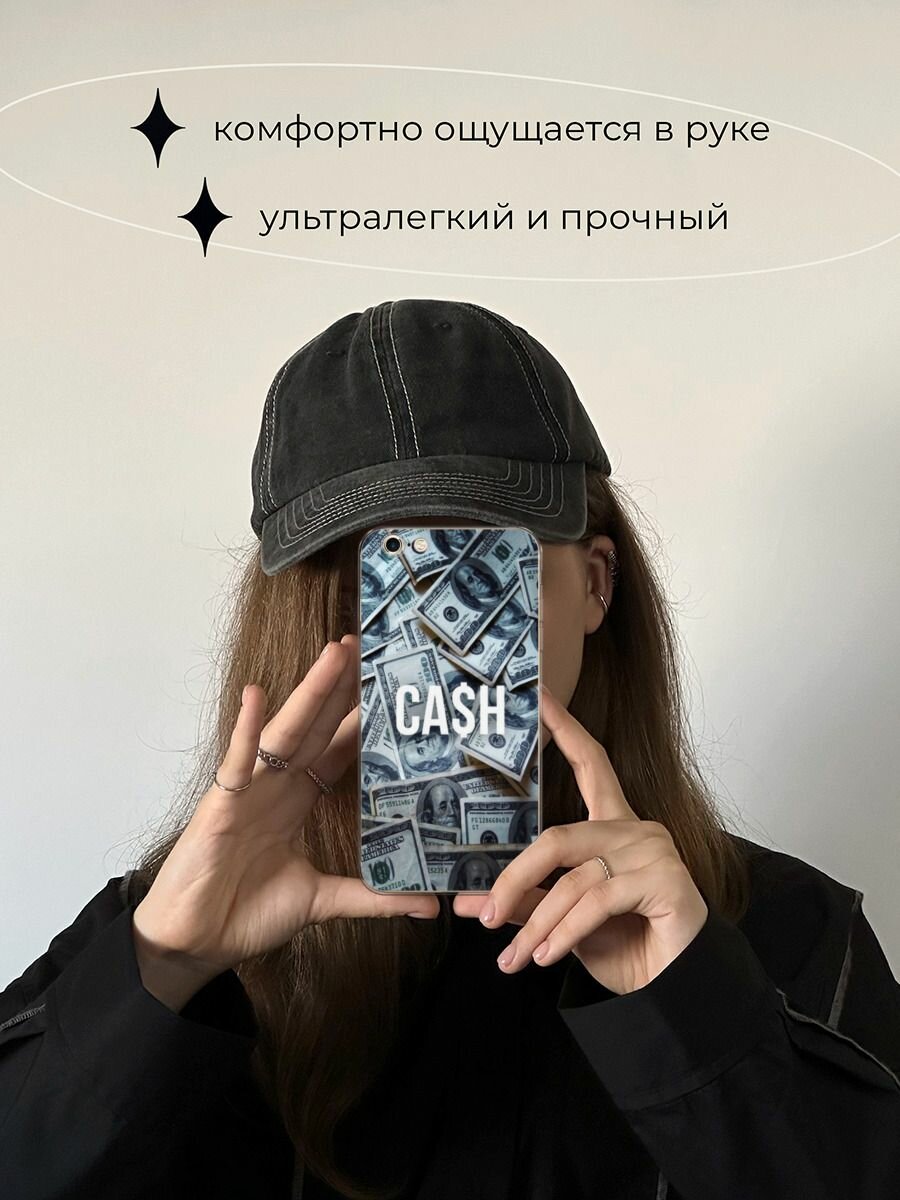 Чехол на Apple iPhone 6 Plus/6S Plus / Айфон 6 Плюс/Айфон 6С Плюс с принтом "Cash" — фото 1