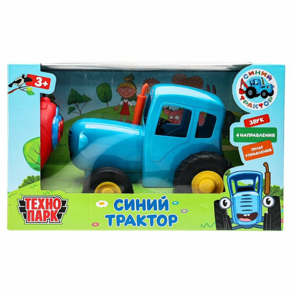 Модель р/у "Синий Трактор" 20 см. звук, синий, 4 направления Технопарк BLUTRA-20RCS-BU-WOD