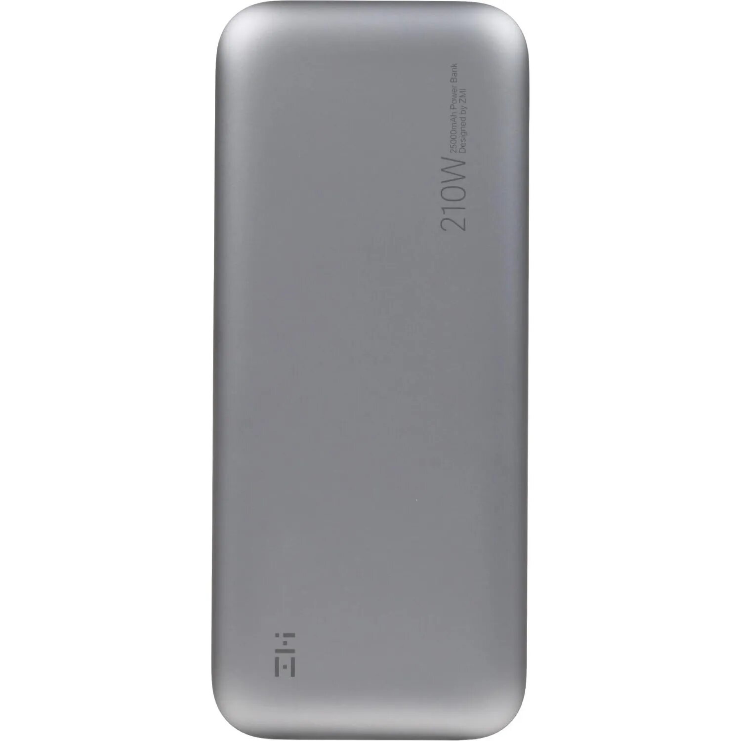 Внешний аккумулятор ZMI 25000 mAh, серый, 210 Вт, 3 разъема