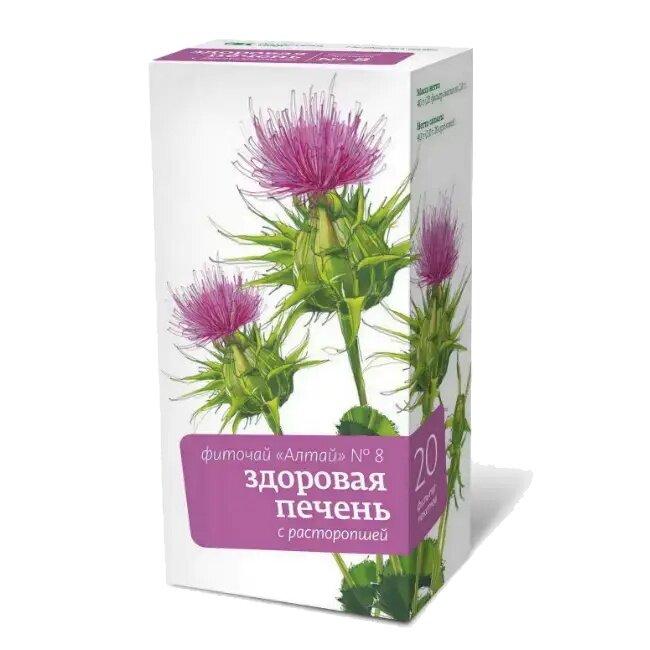 Фиточай Алтайский кедр Алтай № 8 здоровая печень, 20 пакетиков