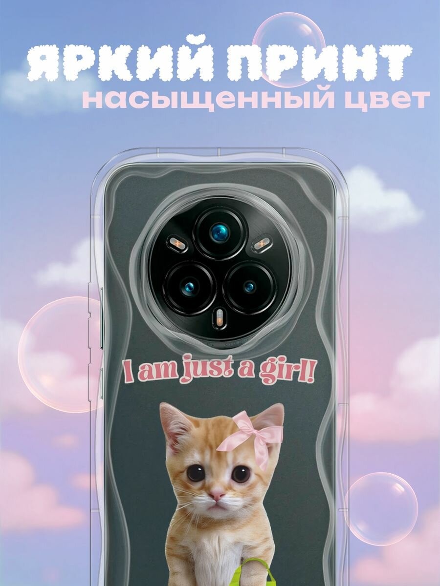 Чехол на Realme 14 Pro / Реалми 14 Про с принтом "Я лишь девочка" — фото 1