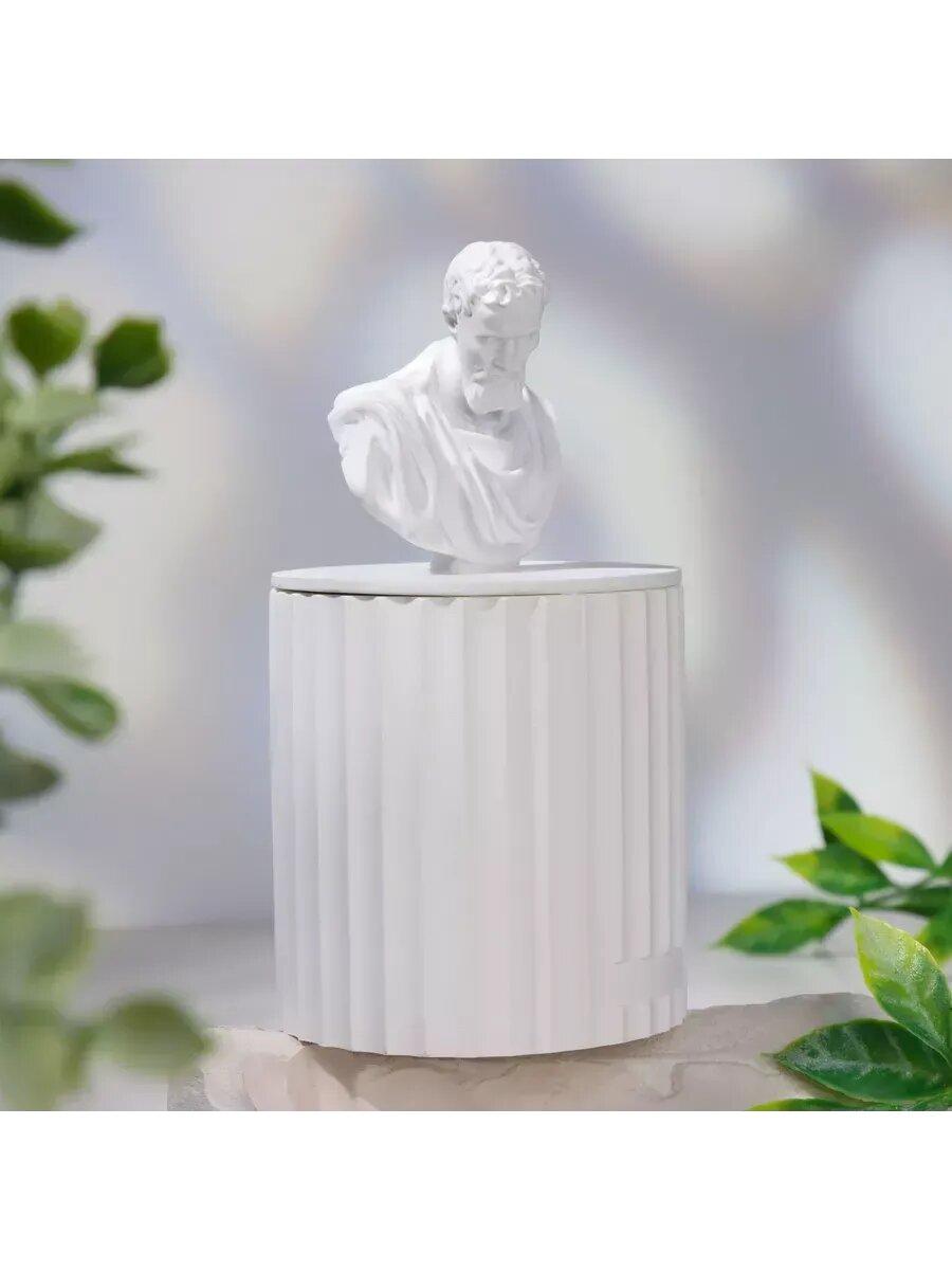 Свеча в бетоне ароматическая Апельсиновый османтус