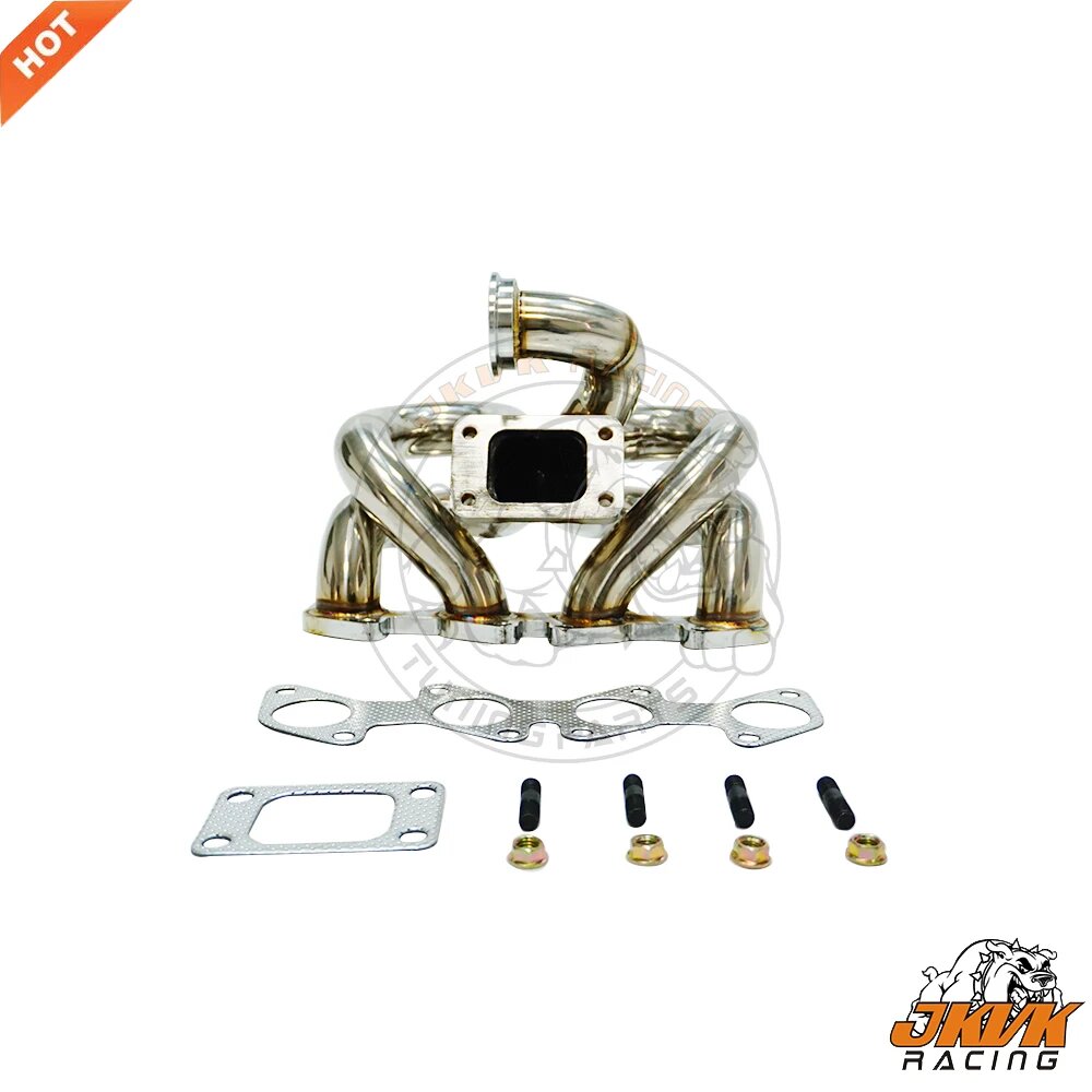 JKVK RACING матовая нержавеющая сталь 304 42 мм T3 турбо выпускной коллектор для Go lf 1 MK1 16 В 1,8 л и 2 л