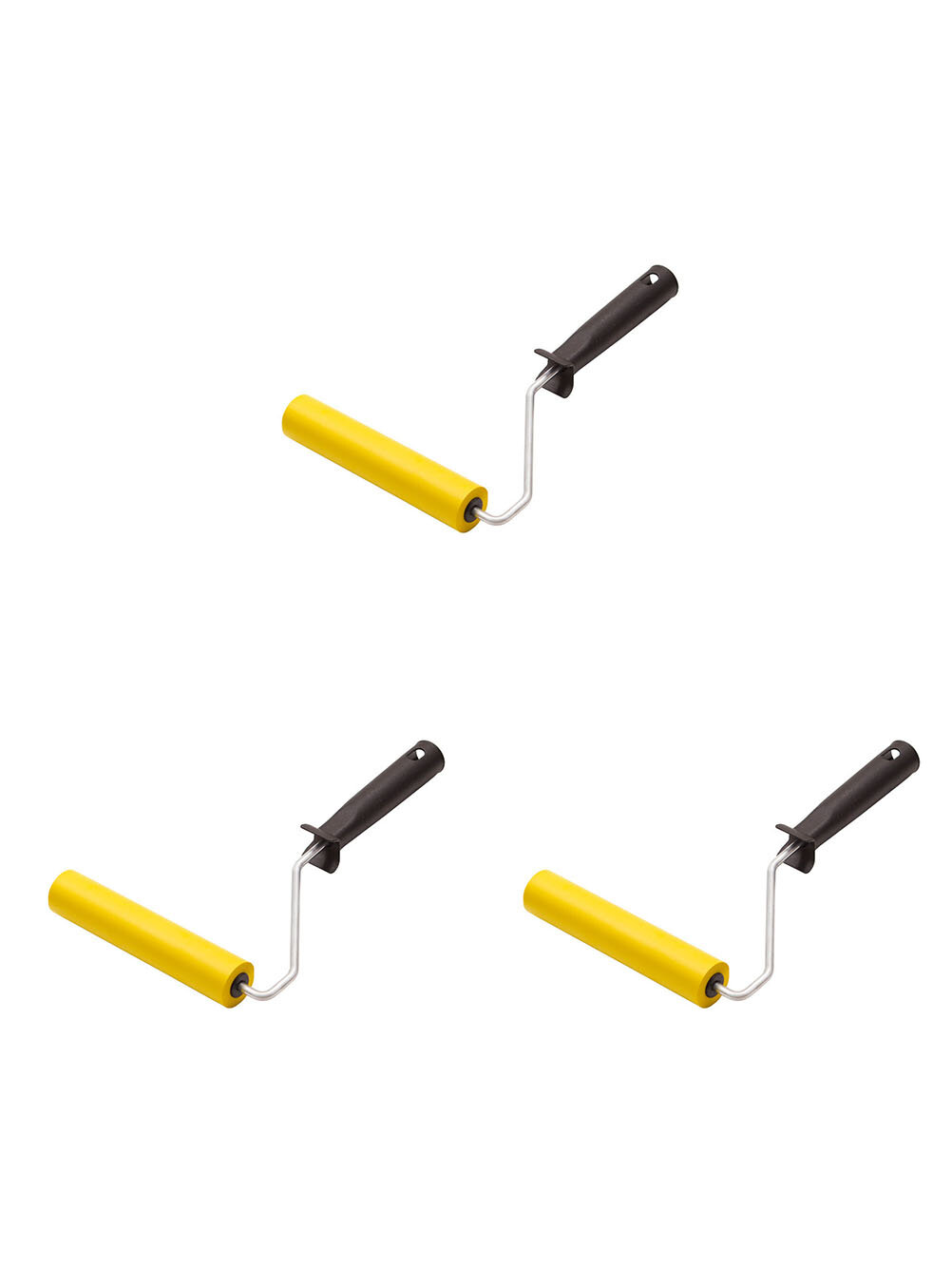 Валик резиновый 150 мм с ручкой (3 шт.)