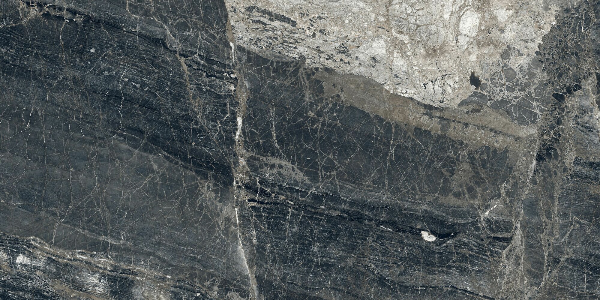 Laparet Керамогранит Lunar Nero графитовый+гл. чернила мат 80x160 9 мм (цена за 2.56 м2)