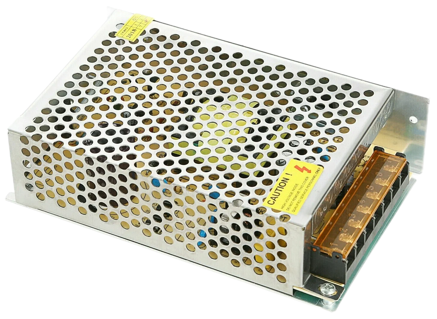 Блок питания, 12В, 15 А, 180 Вт, металлический корпус, серебристый