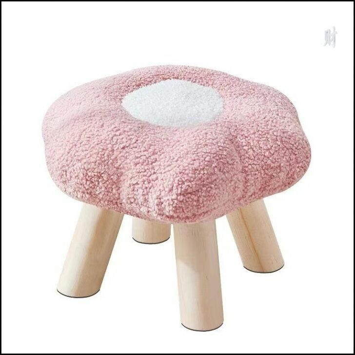 Маленький табурет, подушка, полиэфирное волокно, 33*33*24 см