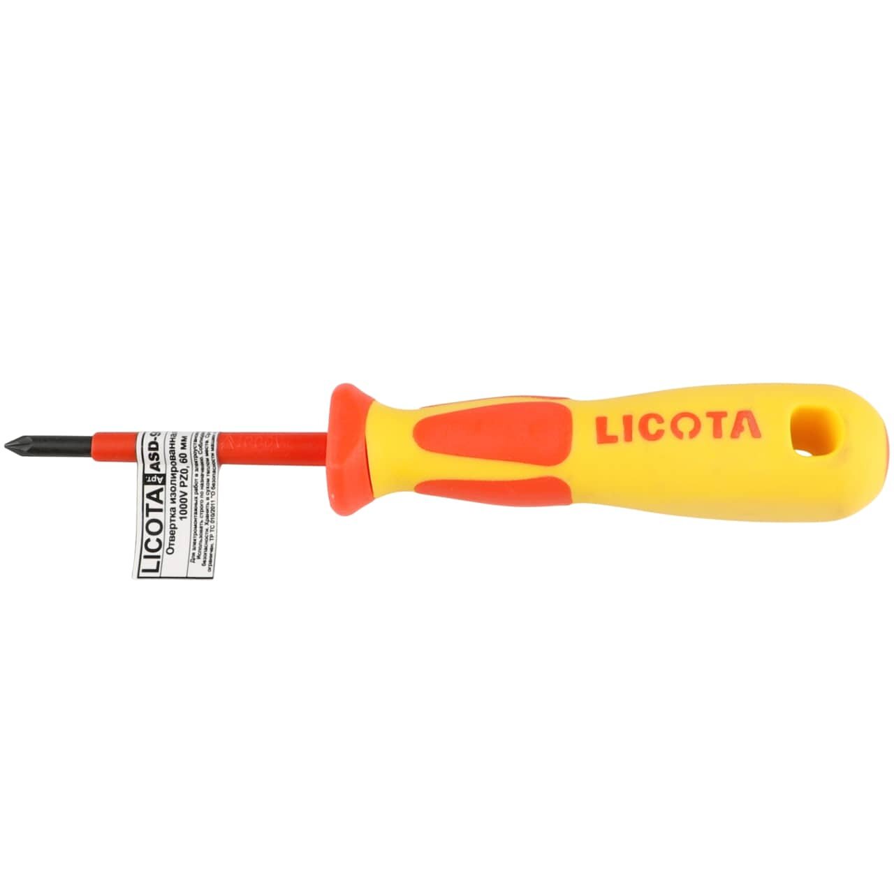 Licota ASD-930600 Отвертка изолированная VDE 1000V PZ0, 60 мм