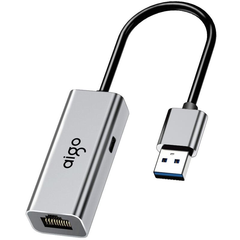 USB к Ethernet адаптер AIGO RJ45 1 Гбит/с, multicolor