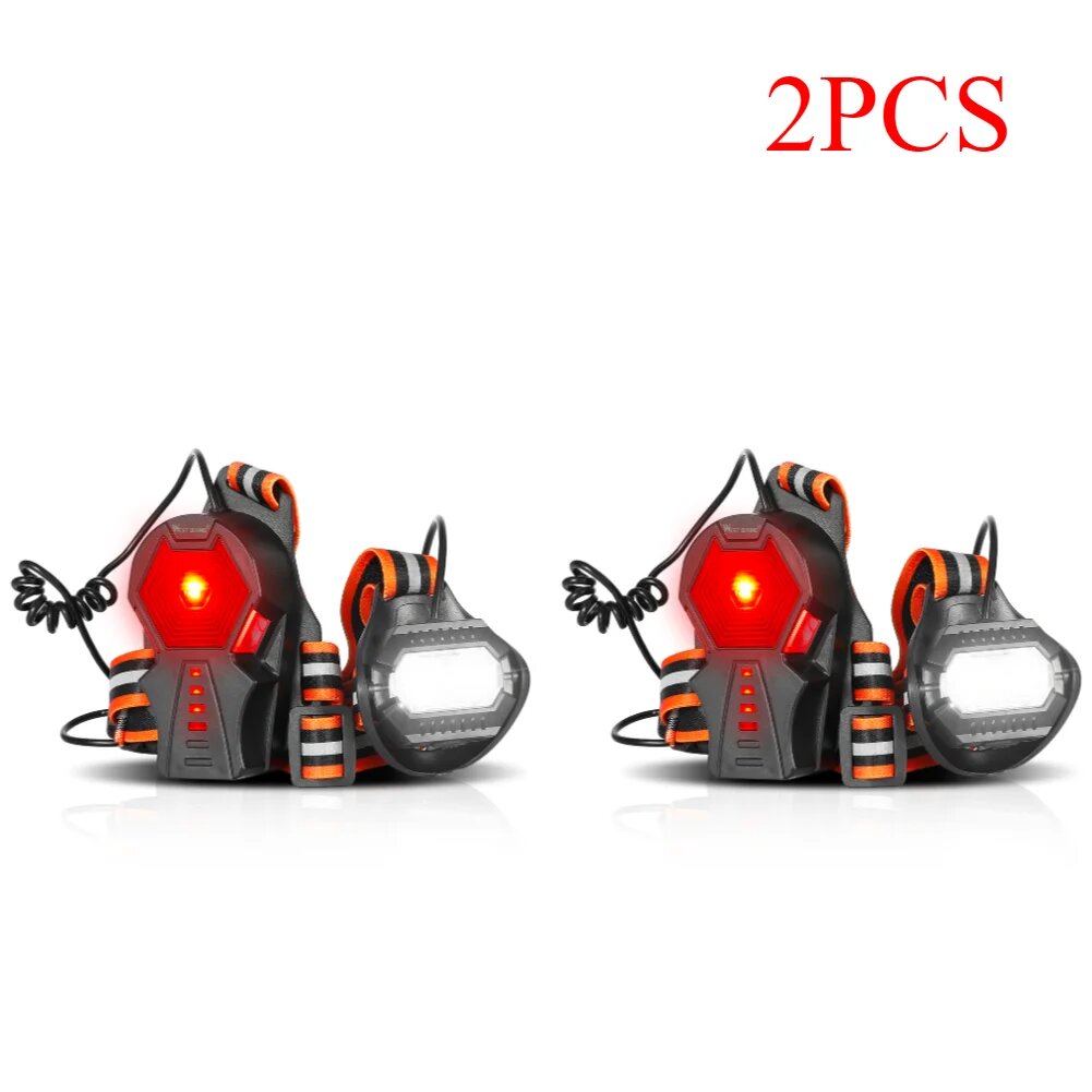 West Biking портативный нагрудный фонарь черный 2PCS
