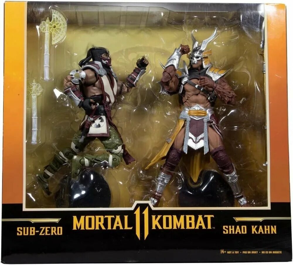 McFarlane Toys, Игрушечные фигурки Sub Zero vs. Shao Khan Mortal Kombat 11 Набор из 2 фигурок