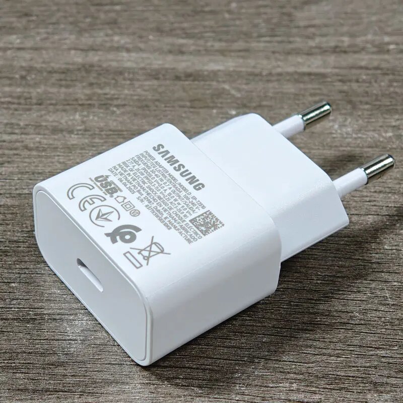 EP-T2510 Супербыстрое зарядное устройство Samsung 25 Вт USB C PD Адаптер питания White-Charger Only