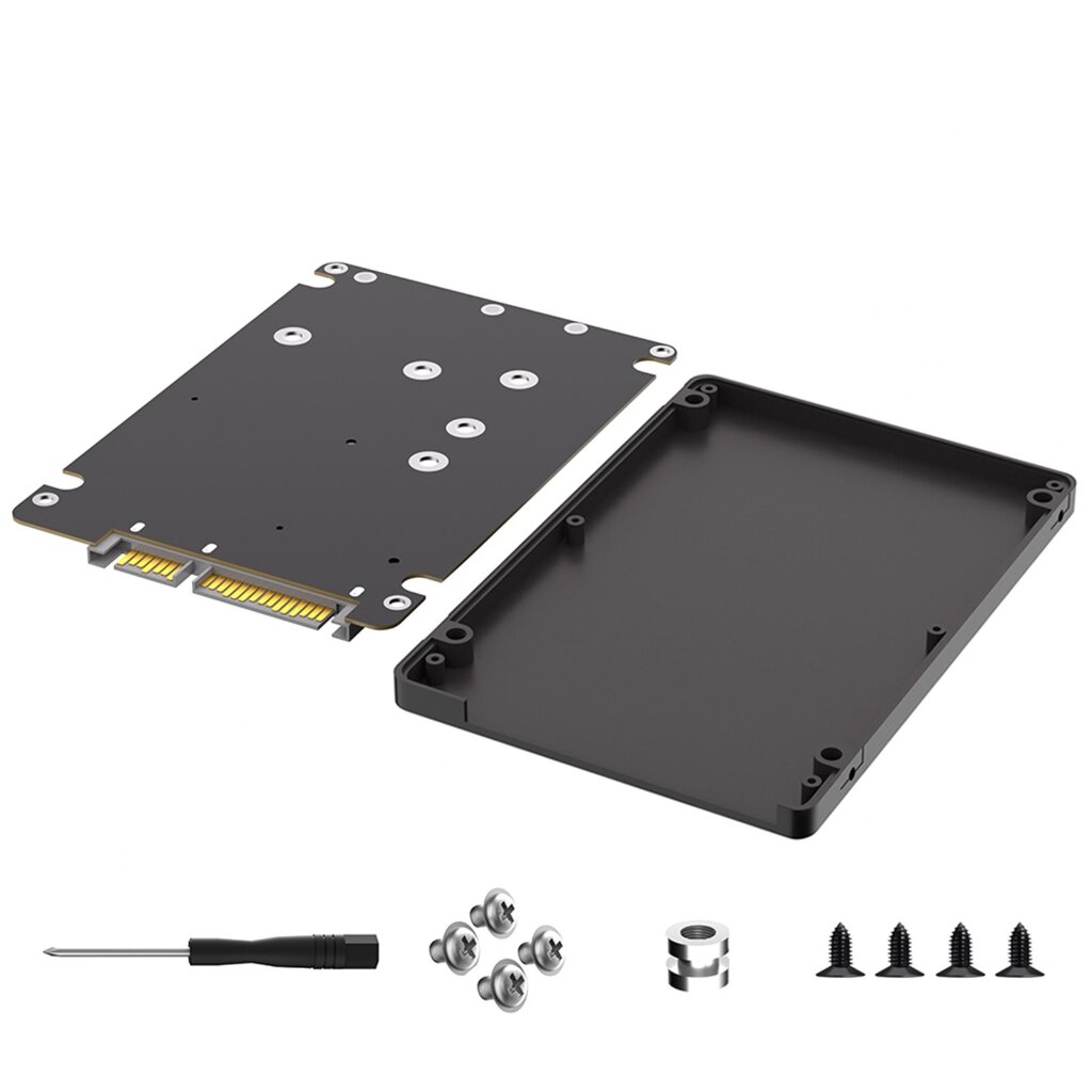 2 in 1 Parallel M.2 NGFF mSATA to SATA3.0 Adapter Card for Multiple Gender Use