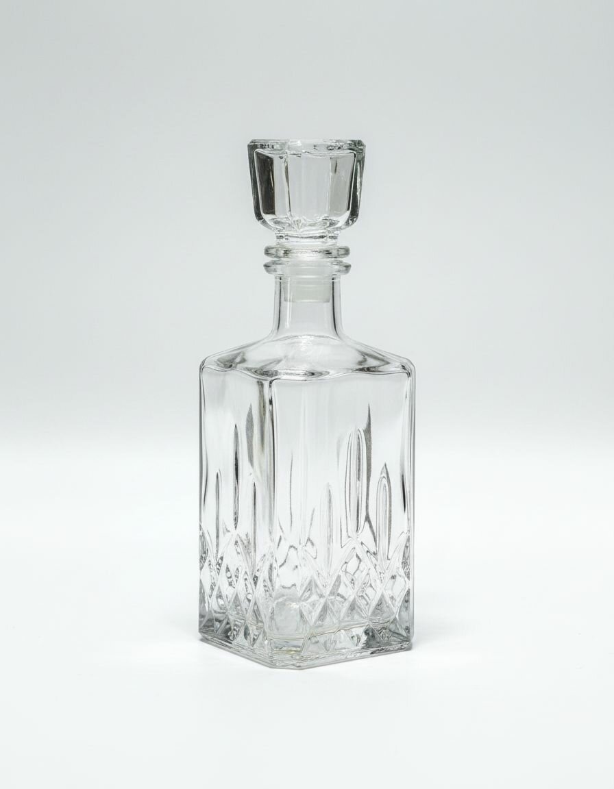 Графин штоф стеклянный с пробкой 0.5 л