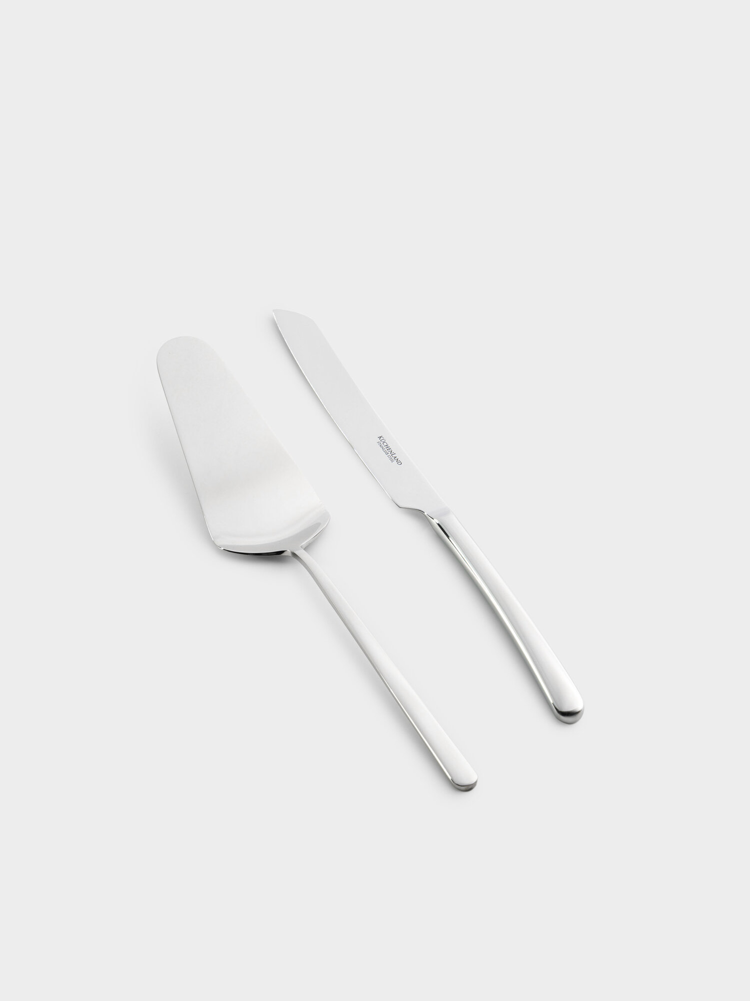 Приборы для сервировки торта, 27 см и 28 см, 2 пр, лопатка/нож, сталь, Toscana, Kuchenland