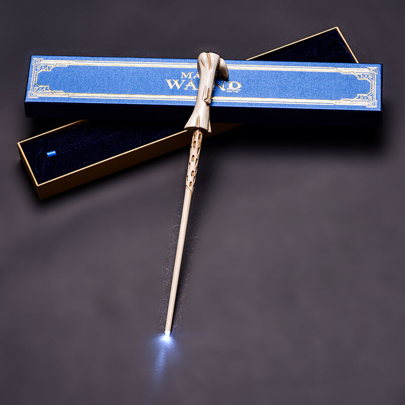 Светящаяся палочка Гарри Поттера, палочка Гермионы, светящаяся магическая палочка Дамблдора, игрушка на Хэллоуин с LED-подсветкой