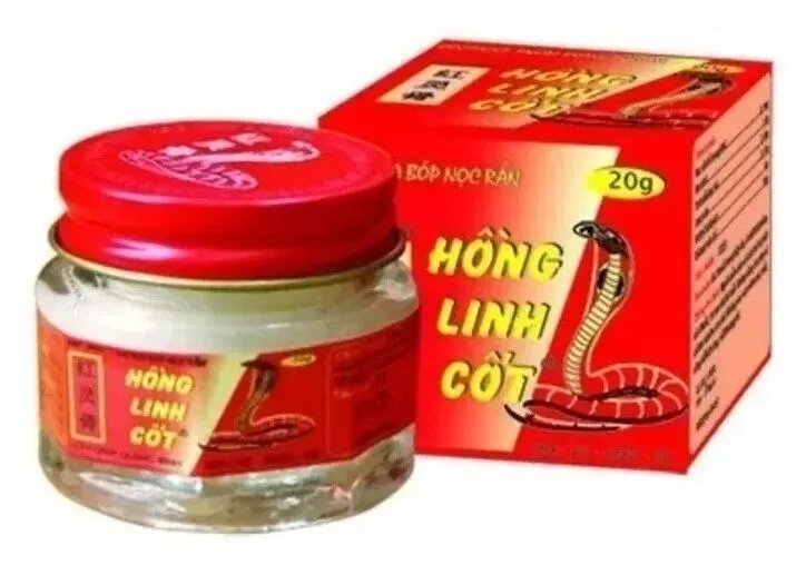 Вьетнамский бальзам со змеиным ядом HONG LINH COT, 20 гр, для суставов