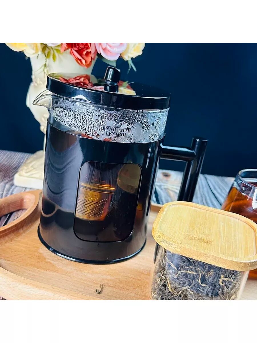 Чайник заварочный Lenardi, стеклянный, 1,2 л