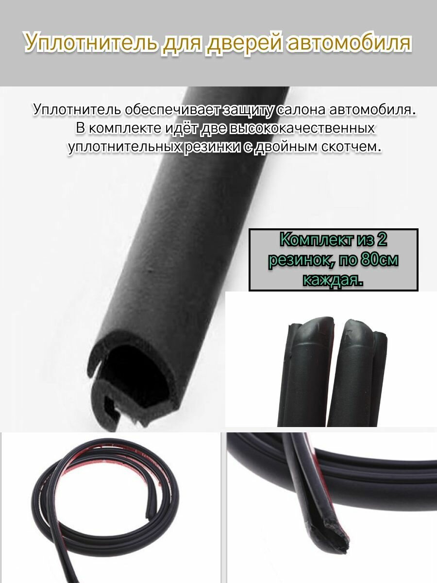 Уплотнитель для дверей автомобиля, для Toyota, для Kia, для Hyundai / Уплотнители двери на Тойота, на Киа, на Хендай