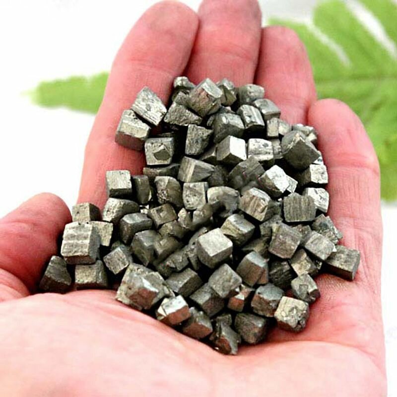 100 г Редких Натуральных Кубиков Железного Колчедана, Гравия, Камня, Образца Пирита Для Украшения