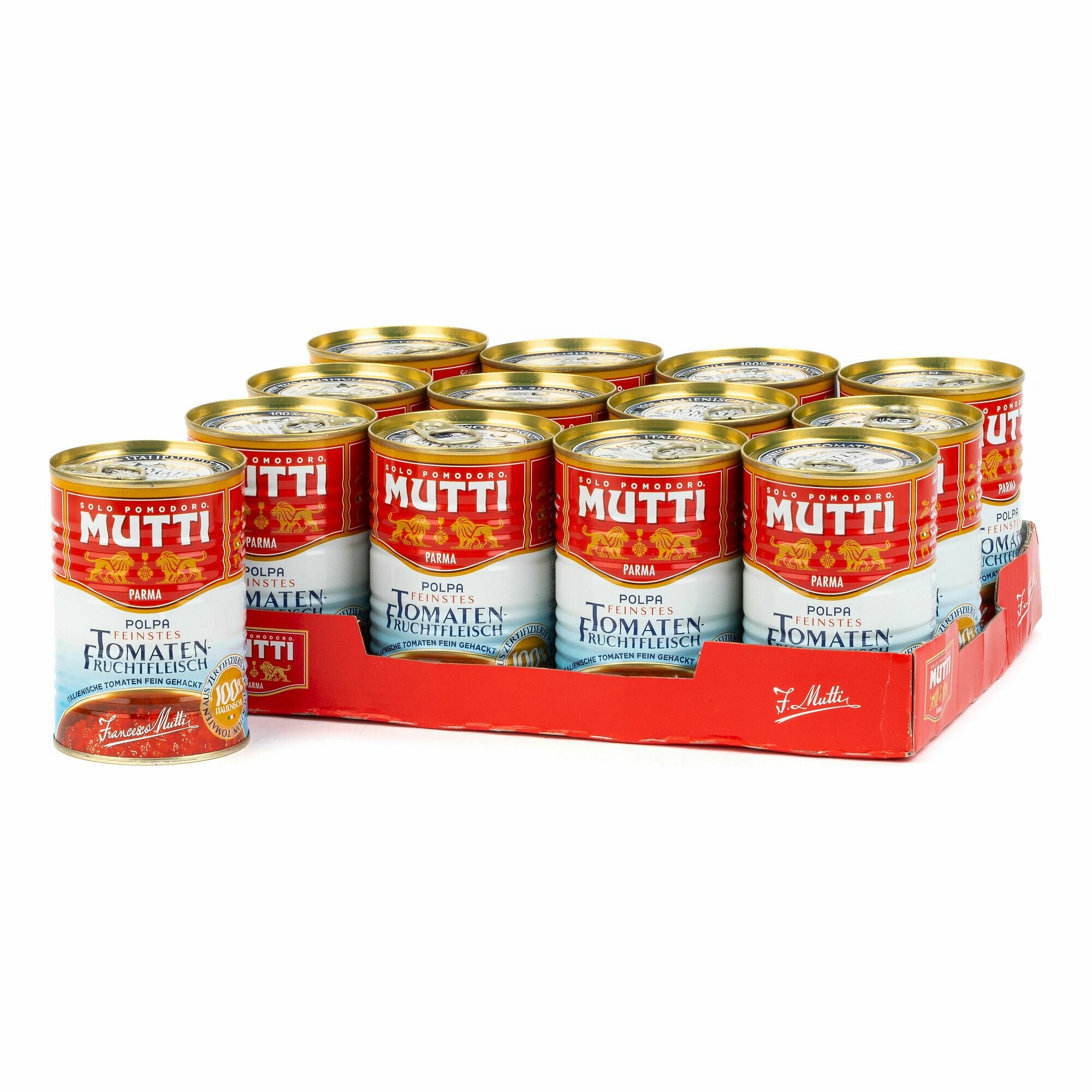 Томаты MUTTI мелконарезанные, 400 г жестяная банка - 12 шт