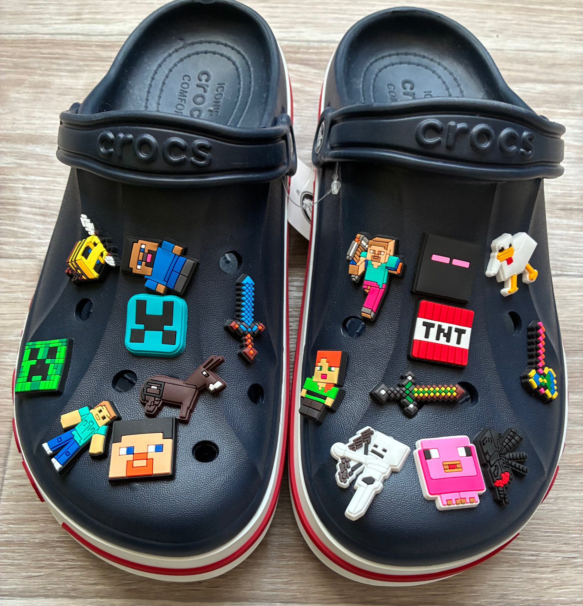 Джибитсы майнкрафт/набор украшение/аксессуары для обуви на crocs