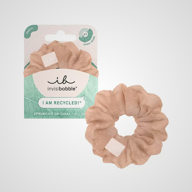 Резинка-браслет для волос SPRUNCHIE EARTH Recycling Rocks INVISIBOBBLE SPRUNCHIE EARTH Recycling Rocks Резинки для волос 1 шт
