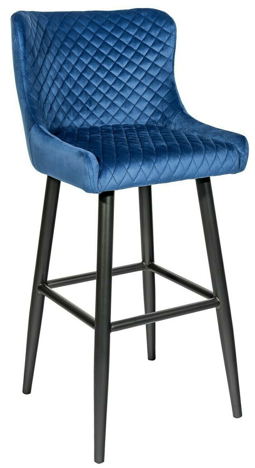 Стул барный STOOL GROUP Ститч Королевский синий Размеры: Высота 1090мм Глубина 480мм Ширина 420мм
