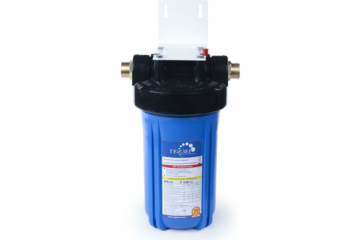 Магистральный фильтр для воды со сменным картриджем Гейзер джамбо-10 32024