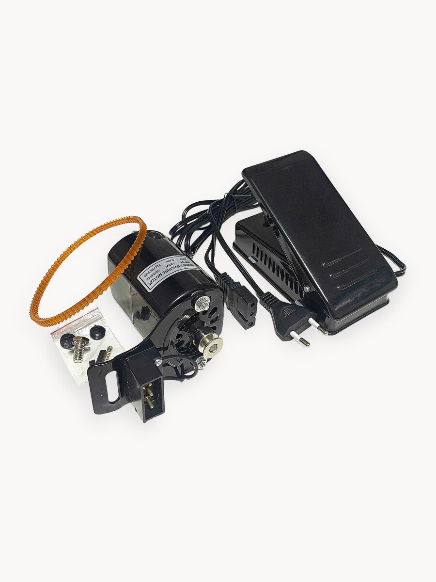 Электропривод для швейных машин, универсальный, 100 Вт, черный, белый