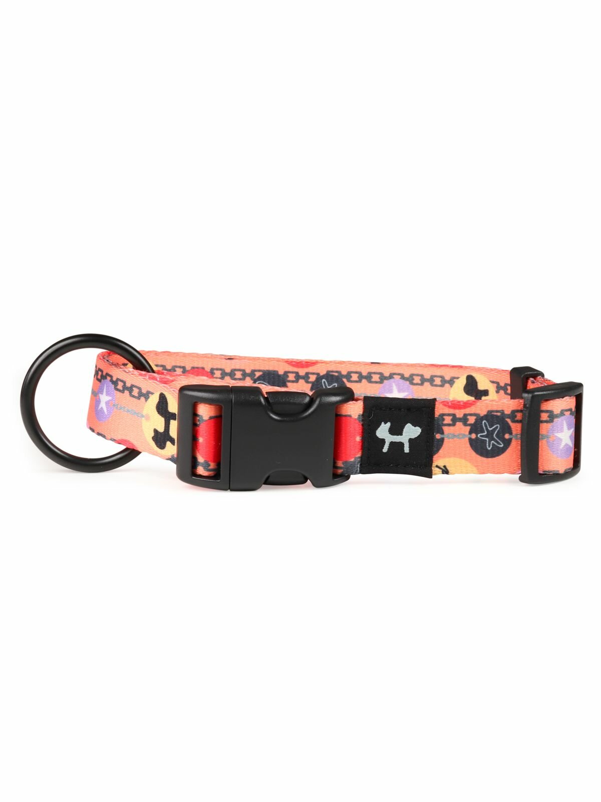 Ошейник United Pets для собак Complete me Forever L 43-73/2,5 см, оранжевый с рисунком VLT-GPCMC2213AFO