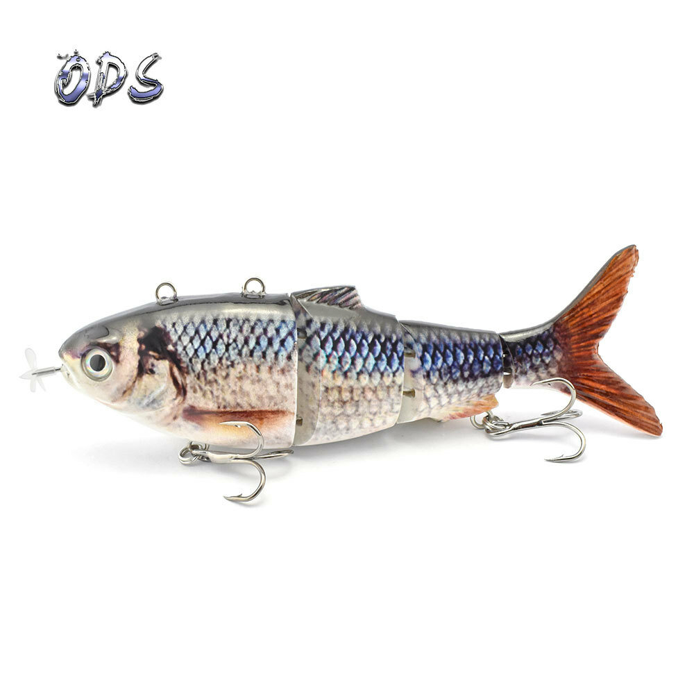 Новая приманка, автоматическая плавающая электронная рыбка 130 мм 42 г, пропеллер, умная рыболовная приманка, перезаряжаемая приманка