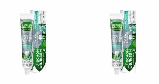Лесной бальзам Зубная паста Total Комплекс на отваре трав, 75 мл, 2 шт