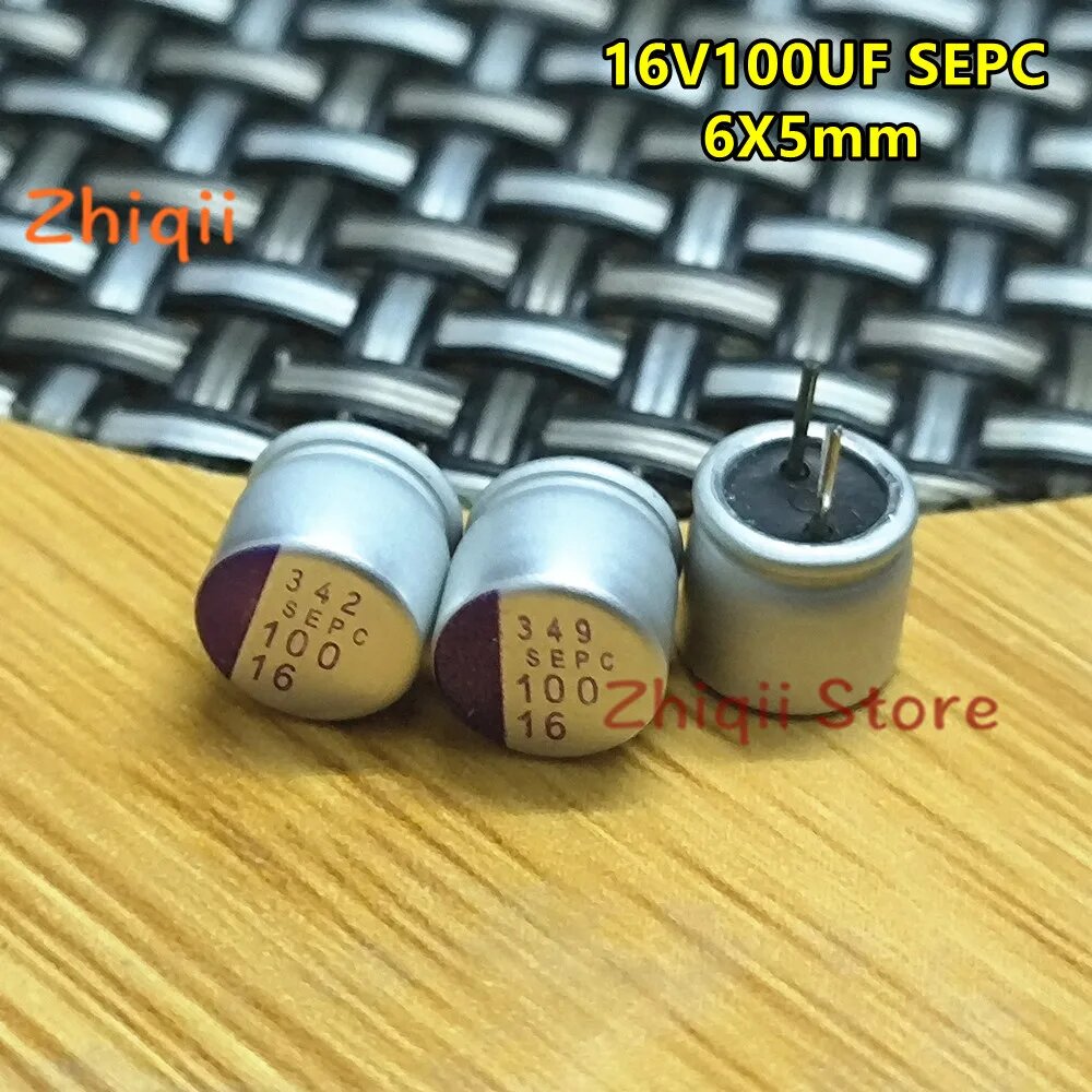 Конденсаторы Sanyo SEPC 100 мкФ 16 В 6x5 мм 20pcs