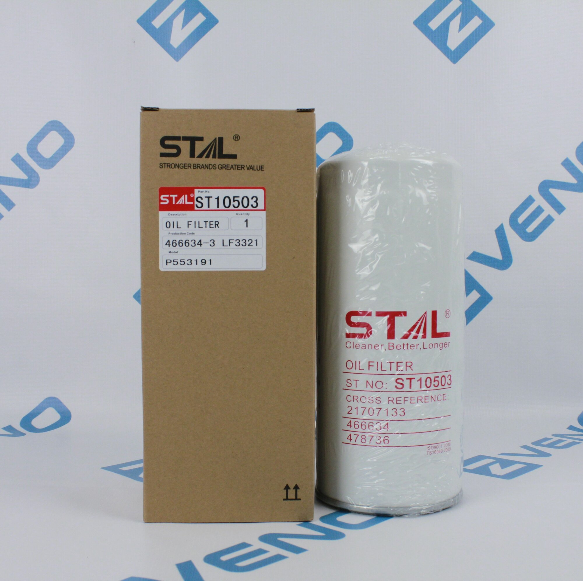 Фильтр масляный STAL ST10503 (ST10481; 466634; ZO2021; LF3321; LF4112; DIFA5103) Shacman Shaanxi Howo Faw Урал Маз Камаз Нефаз Hitachi Volvo Iveco