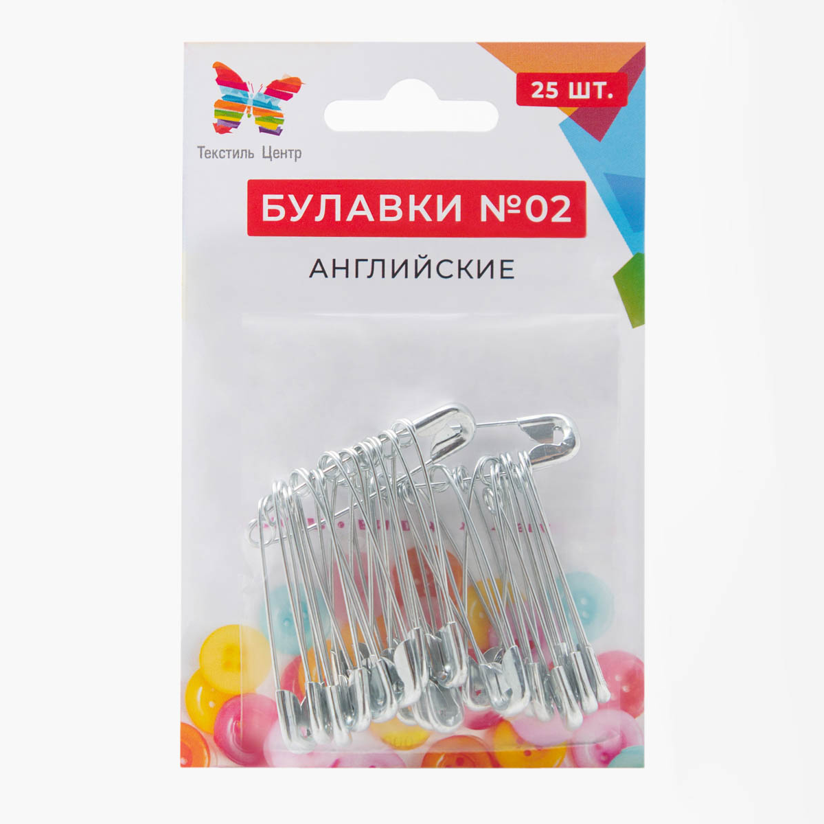 Набор булавок Текстиль Центр N02, 35мм, 25шт