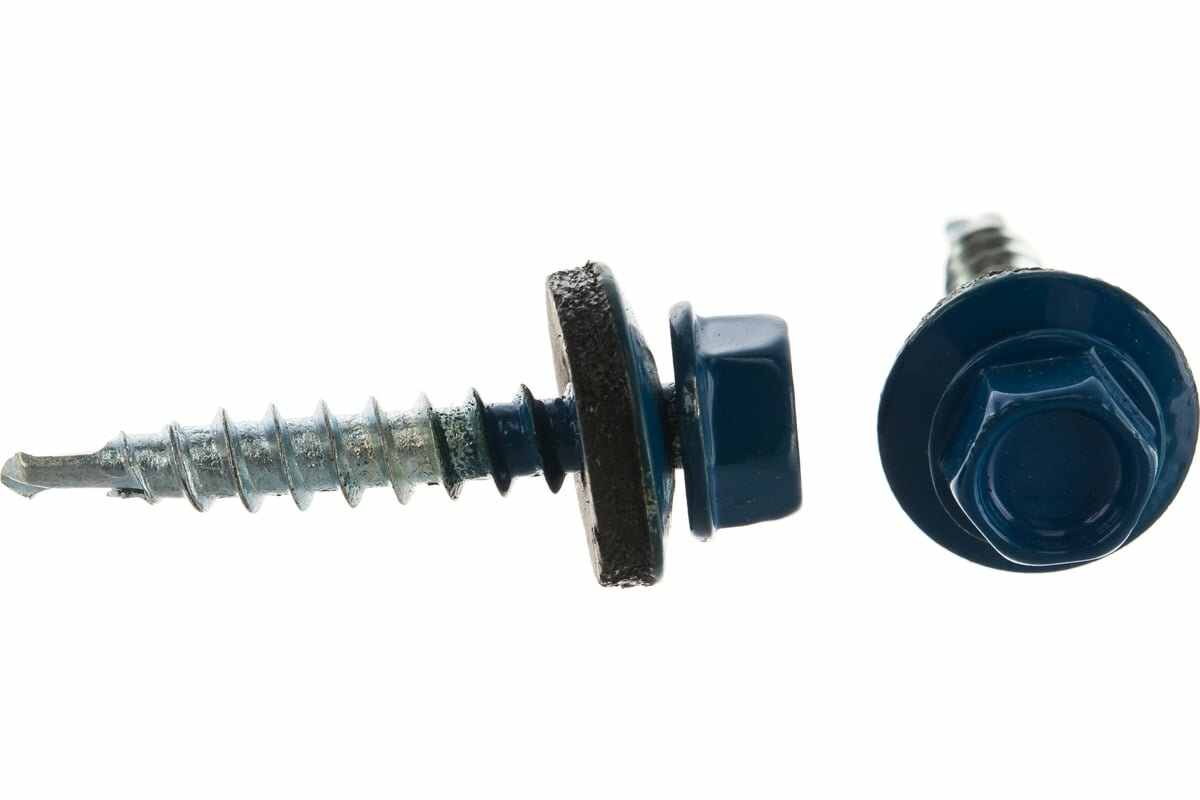 Крепеж кровельный саморез синий RAL 5005 4.8x29 мм, 55 шт, 0200149 для кровли