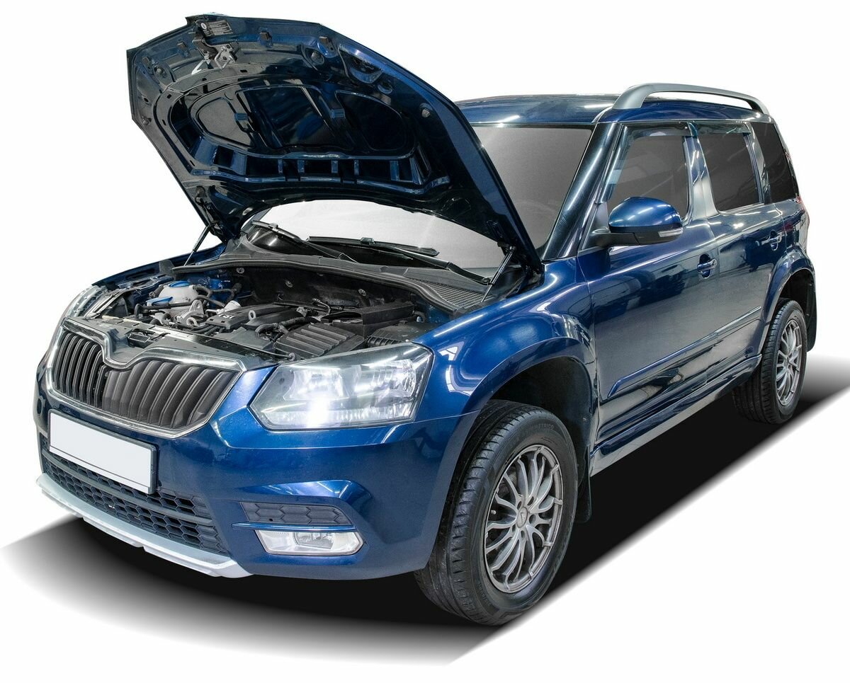 Газовые упоры капота АвтоУпор для Skoda Yeti I рестайлинг 2013-2018, 2 шт, USKYET011