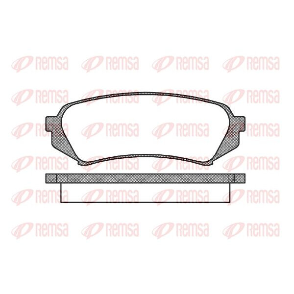 Колодки тормозные задние к-т для автомобиля Toyota Lexus Land Cruiser, REMSA 0706.00 (1 шт.)
